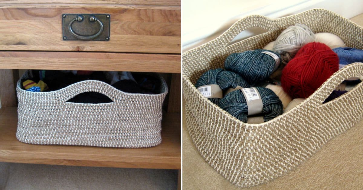 Time For Another Free Pattern: Beautiful Crochet Rope Basket - DIY & Crafts