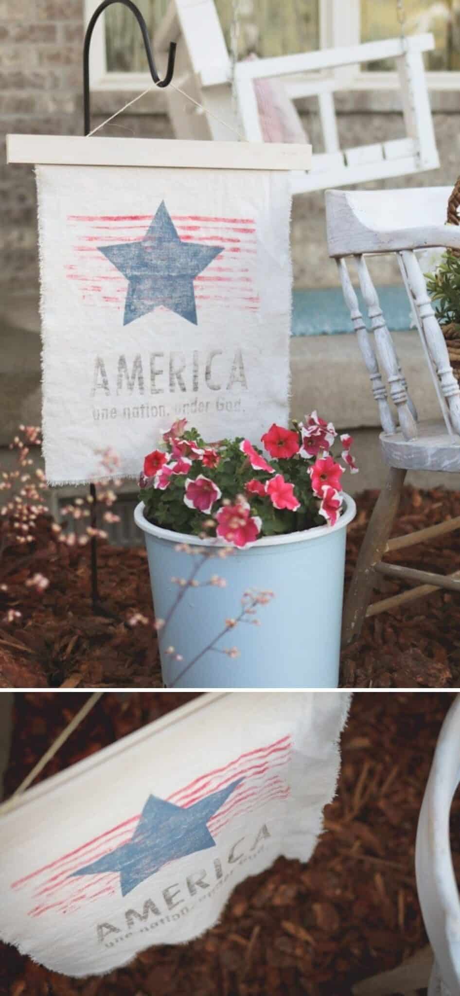 18 Adorable DIY Garden Flags for a Warm and Welcoming Home - DIY & Crafts