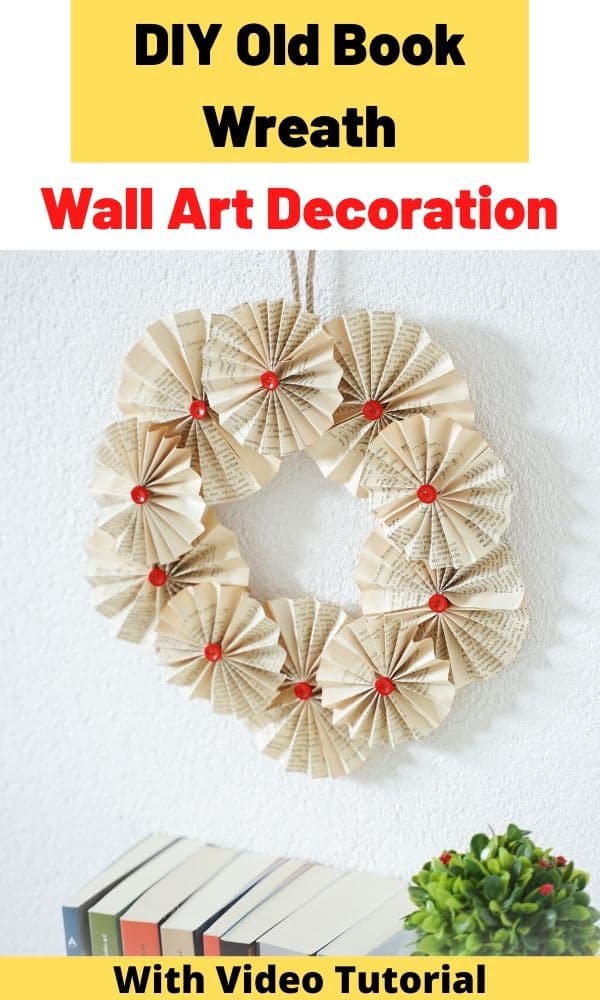 Gorgeous Old Book Page Wreath (Video Tutorial)
