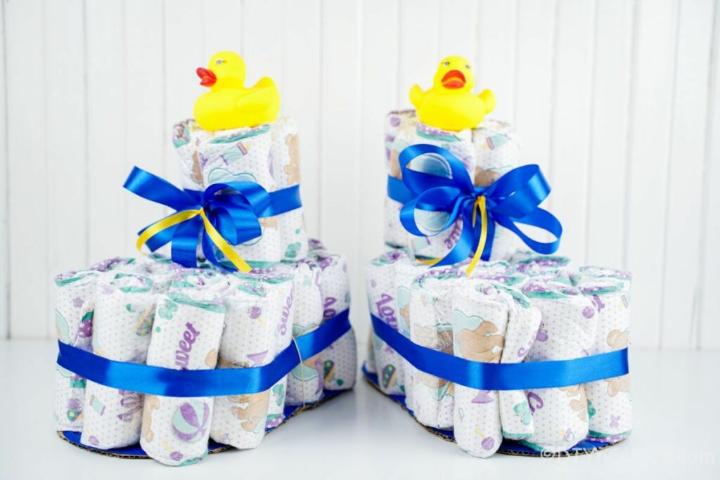 Adorable Baby Bootie Diaper Cake Gift - DIY & Crafts