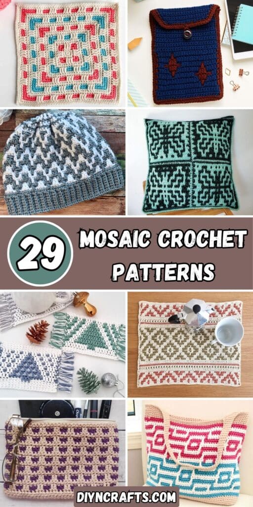 29 Mosaic Crochet Patterns - DIY & Crafts